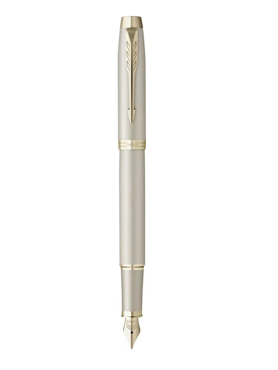Ручка перьевая Parker IM Monochrome F328 Champagne PVD F сталь