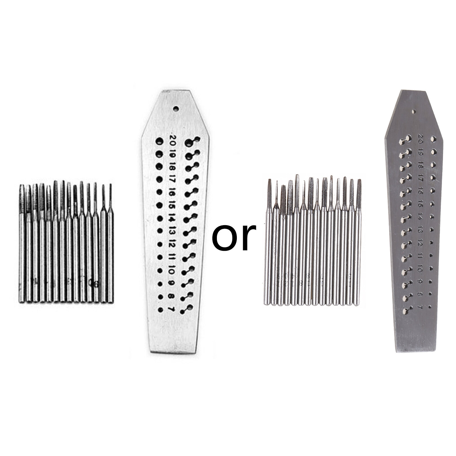 Ювелирный часовщик Tap & Die Mini Micro Screw Plate Set 14 шт. 0,7-2 мм легированная сталь инструмент для ремонта часов и ювелирных изделий