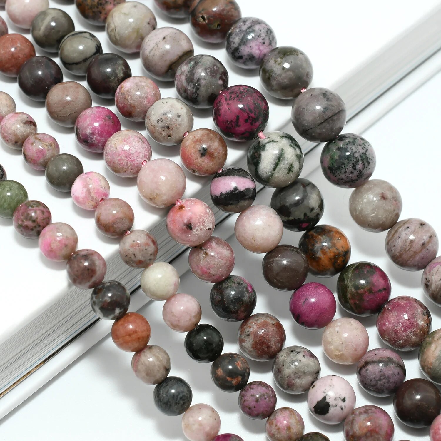 Бусины из кобальтового кальцита CHASEREAL 8.2mm-8.5mm