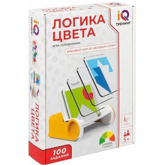 Игра-головоломка 1TOY Т25560 IQ тренинг Логика цвета