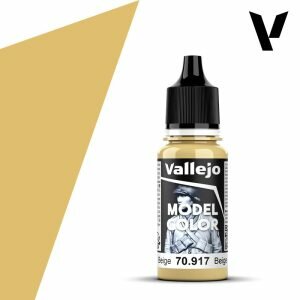 Краска 70917 Vallejo серии Model Color Beige (Бежевый) акриловая 18ml