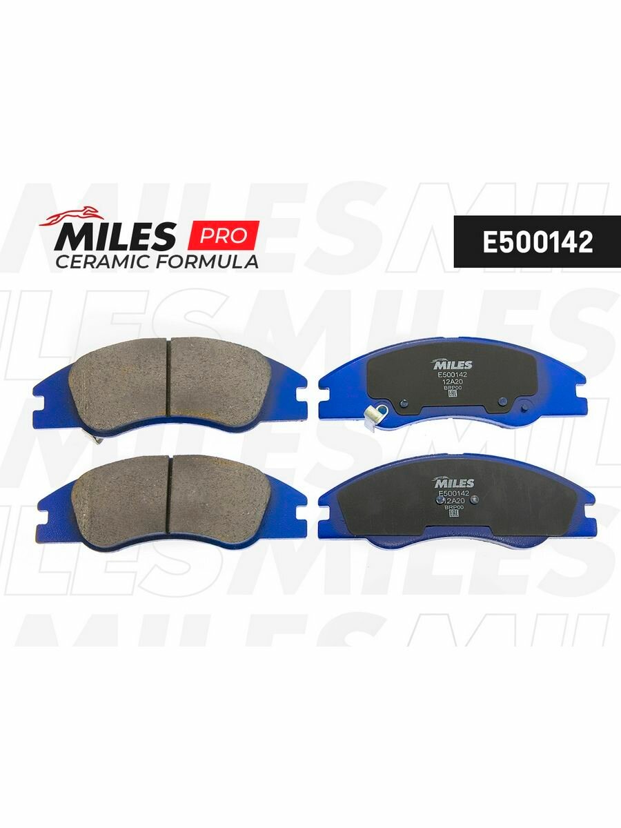 Колодки тормозные дисковые передние для а/м KIA Cerato, Miles E500142