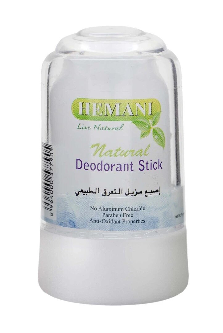 Дезодорант Hemani Natural, минеральный, гипоаллергенный, 24 ч, 70г