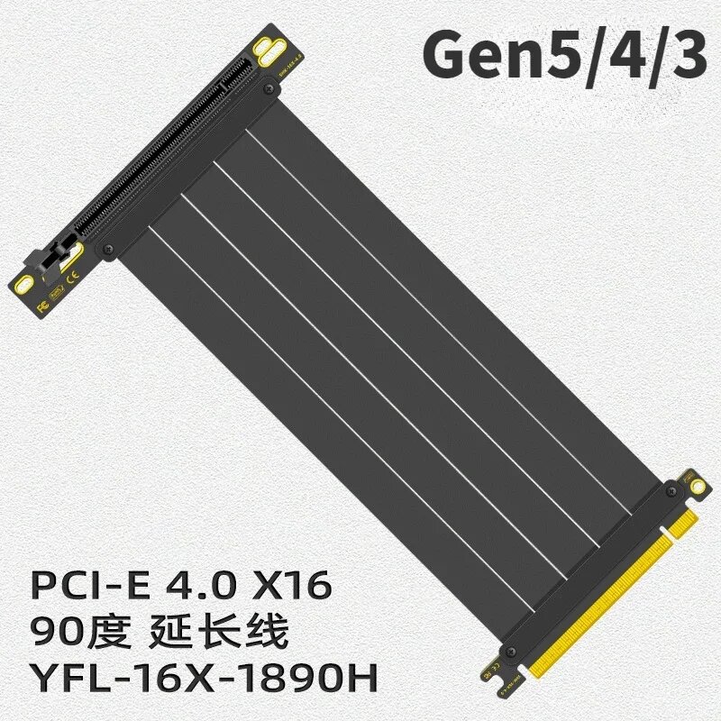 Riser PCI-E 4.0 X16 90° ADT-Link 30cm — фото 1