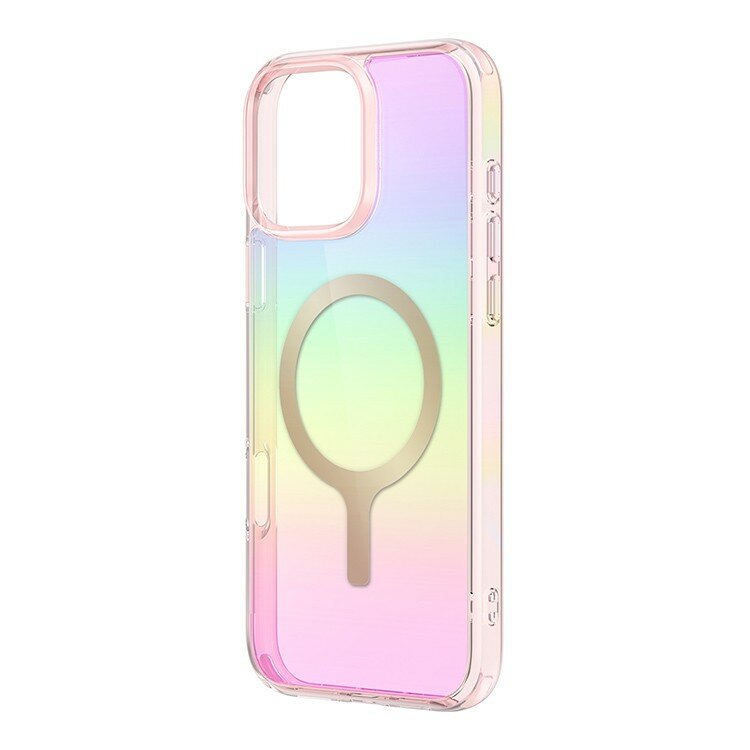 Uniq чехол с Magsafe для iPhone 16 Pro, Iridescia (hologrophic) Pink Prism