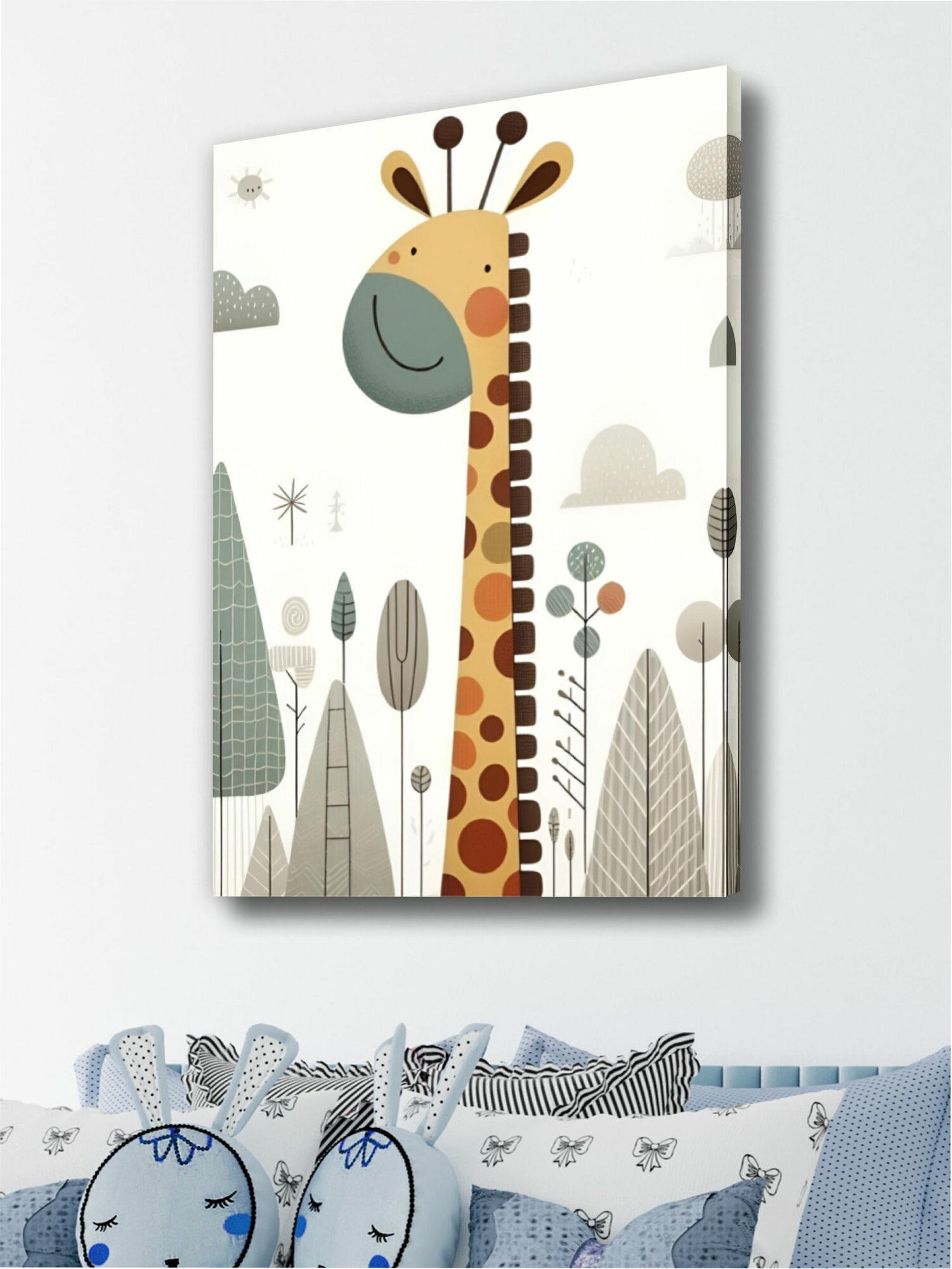 Картина Гармония леса в детскую 50x70см 1шт.