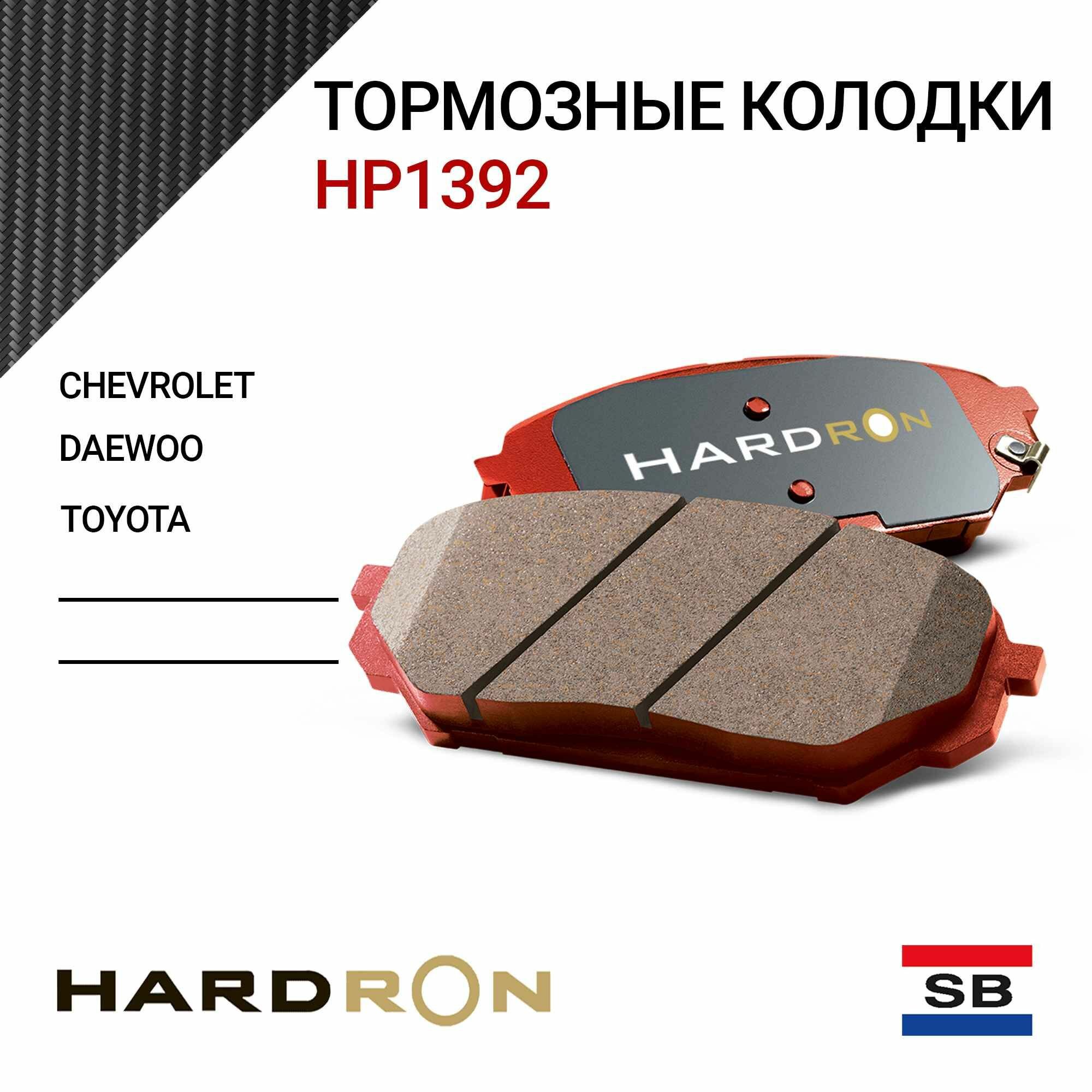 Sangsin Brake HARDRON HP1392 Колодки тормозные передние