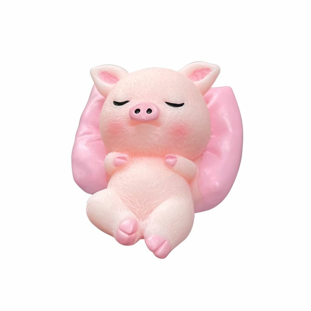 Фигурки, (1 штука) Серия Healing, настольные безделушки "Спящие зверушки"-sleeping piggy