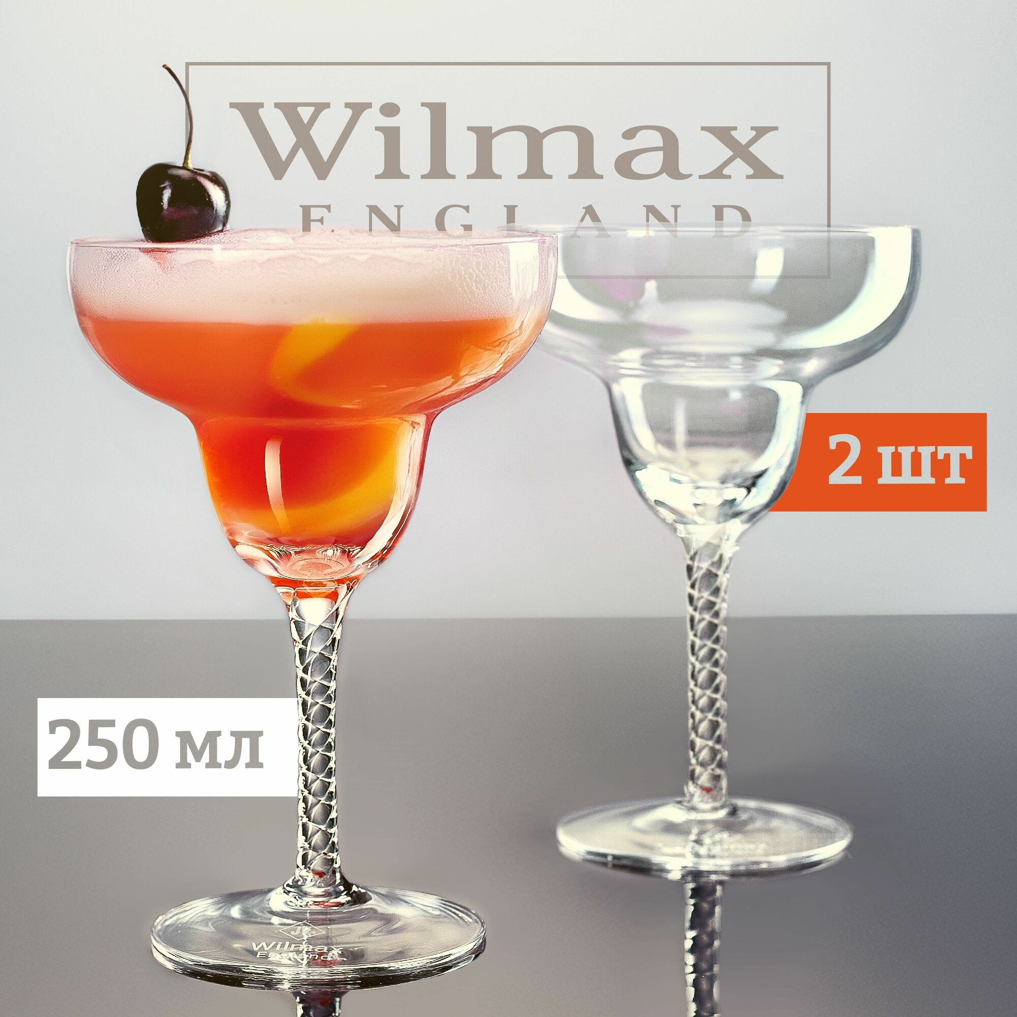 Бокалы для мартини Wilmax Julia Vysotskaya набор 250 мл 2 шт