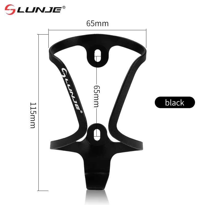 LUNJE держатель для бутылки из алюминия Черный, A-black