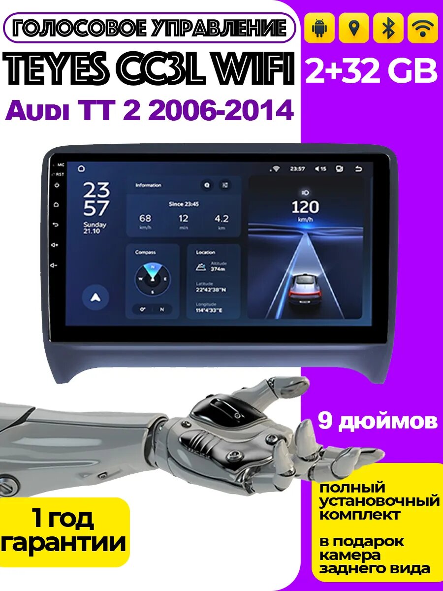 Магнитола CC3L WIFI Audi TT 2 2006-2014 2/32