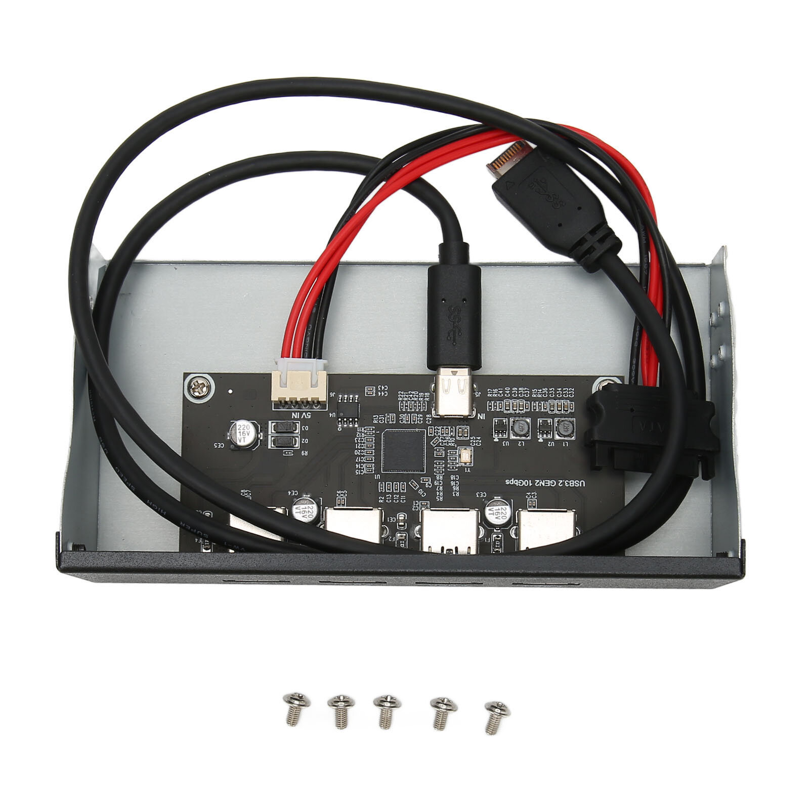 USB 3.2 Концентратор передней панели 5.25IN 4 порты 10 Гбит / с стабильной заглушки и воспроизводитесь на передней панели оптического привода для материнской платы на рабочем столе. Оптический привод 4USB Тип E