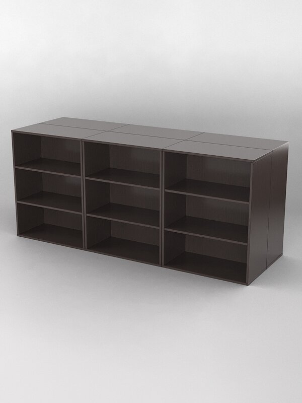 Комплект стеллажей из ДСП для обуви №2-1 (ДСП 25мм), Дуб Венге