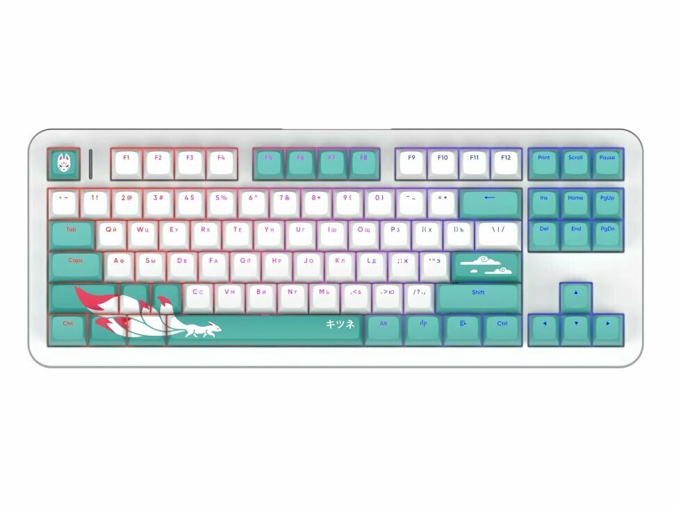 Клавиатура проводная Red Square Alumix TKL Classic Kitsune White [RSQ-20052]