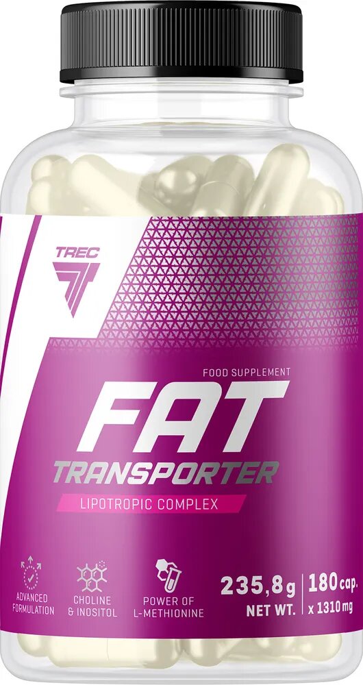 Trec Nutrition FAT TRANSPORTER 180 капсул, Комплекс для сжигания жира и ускорения метаболизма