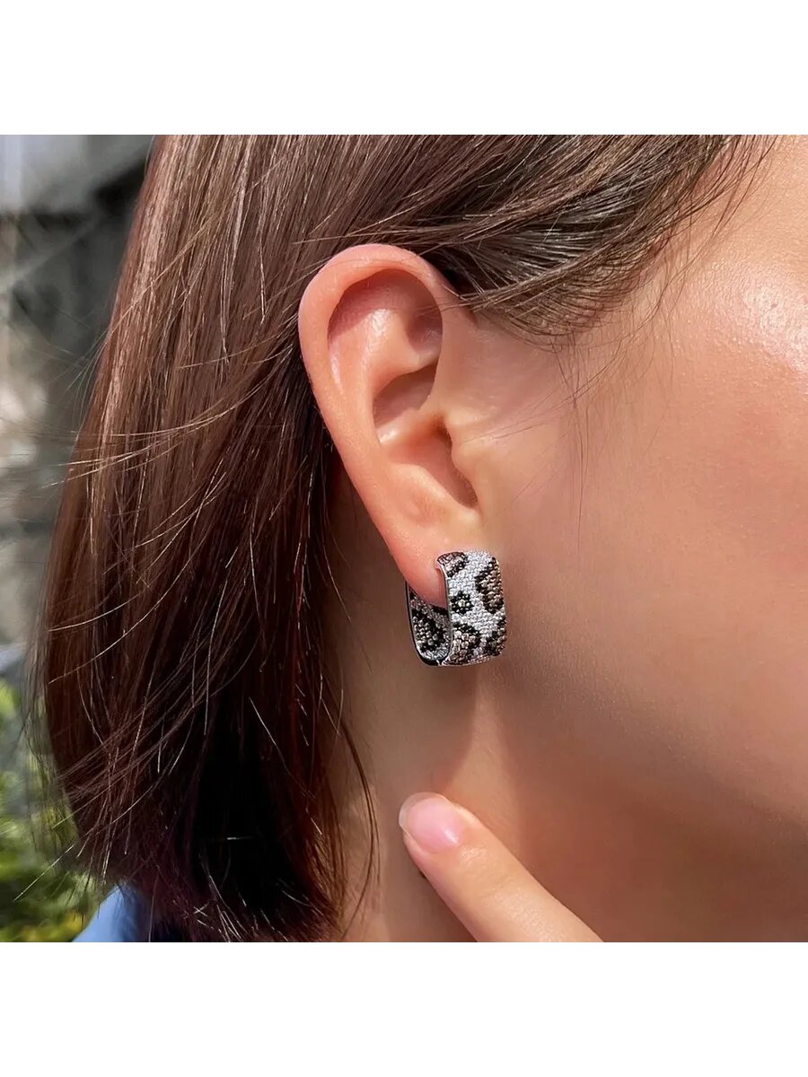 Серьги, фианит, циркон, кристалл