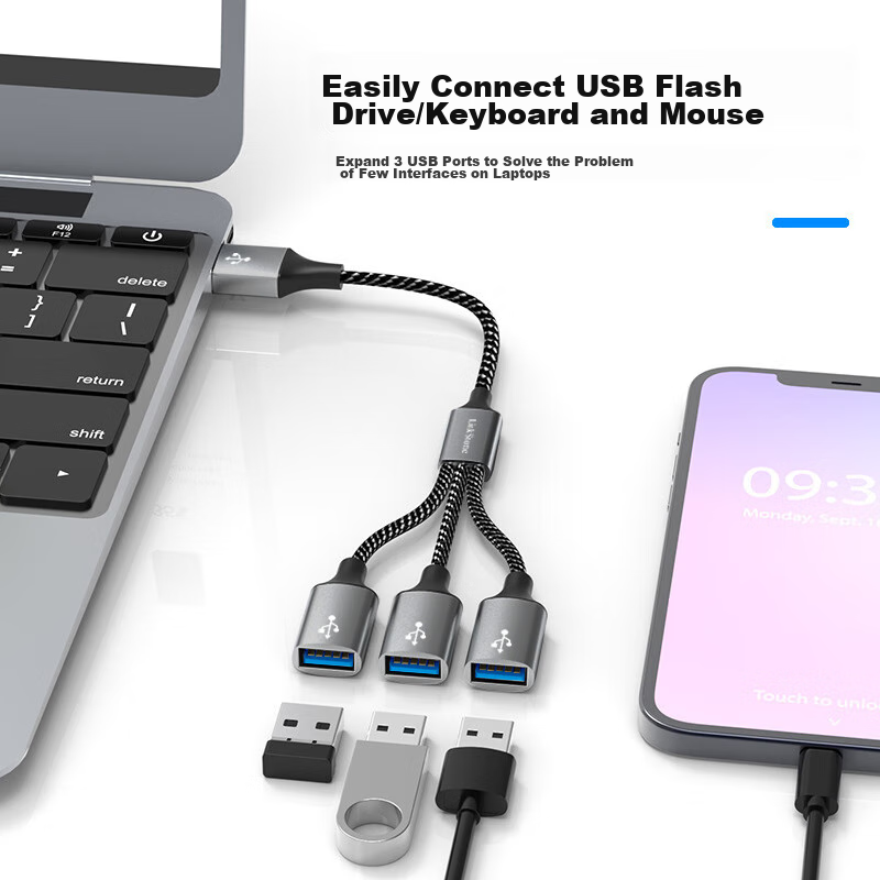 Liantuo Yifensan USB Multi-Port Adapter Expansion Hub Can Simultaneously Use Charging Mouse Keyboard USB Drive Adapter for Huawei MateBook 14 Laptop 13 Notebook