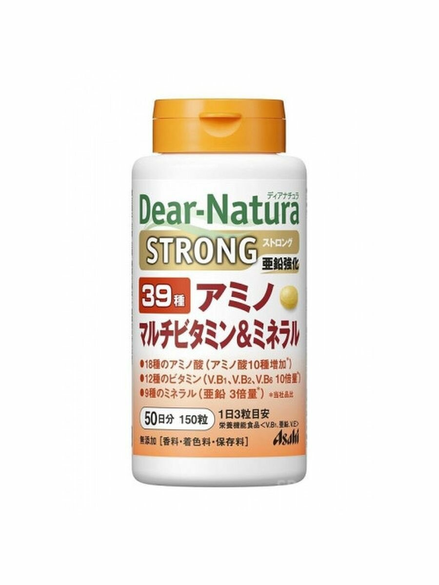 Пищевая добавка ASAHI Dear Natura STRONG 39 комплекс аминокислот, витаминов и минералов, на 100 дней
