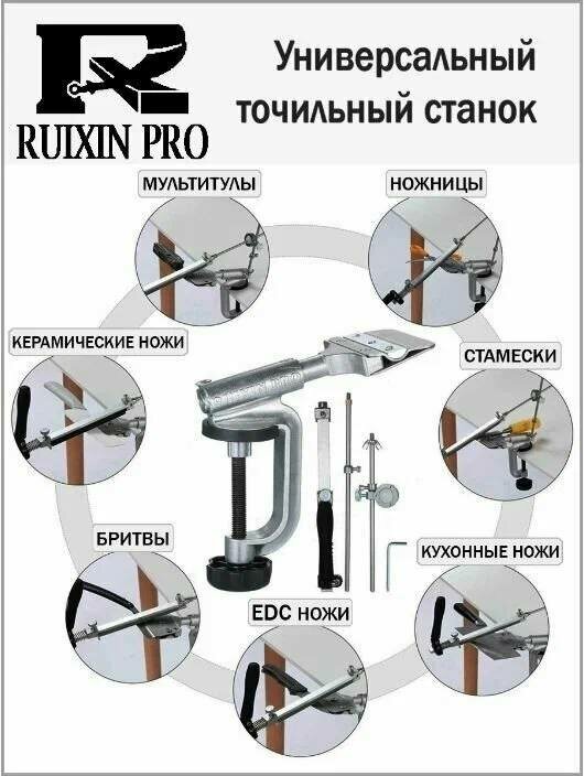 Универсальная точилка для ножей RUIXIN PRO RX-008 в сумке