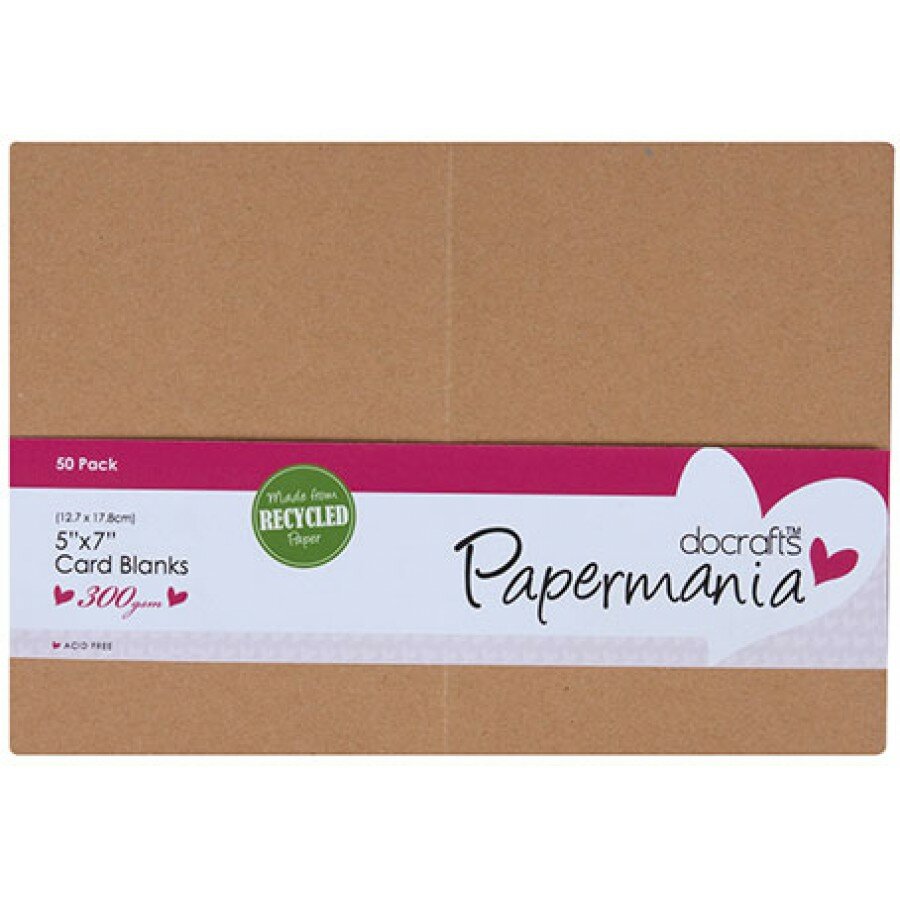 Набор заготовок для открыток с конвертами Крафт-бумага 12,7 х 17,8 см DOCRAFTS PMA150632