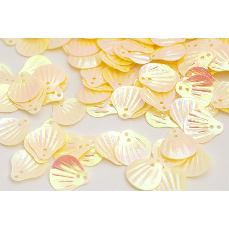 Пайетки россыпью Ideal TBY-FLK269 12х14мм цв.020 св. желтый уп.50г