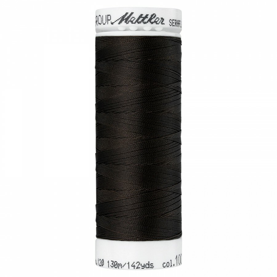 Нить для эластичных тканей SERAFLEX 120, 130 м 1002 Very Dark Brown