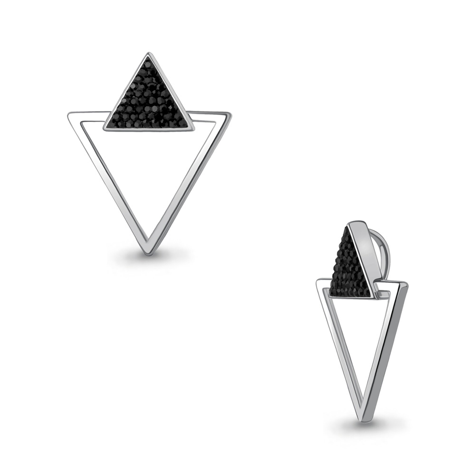 Подвеска, серебро, 925 проба, родирование, кристалл