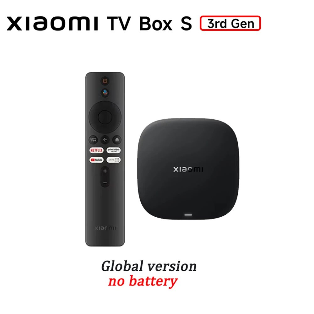 Xiaomi Mi TV Box S 3-го поколения 32 ГБ черный Box S 3rd 24h ship