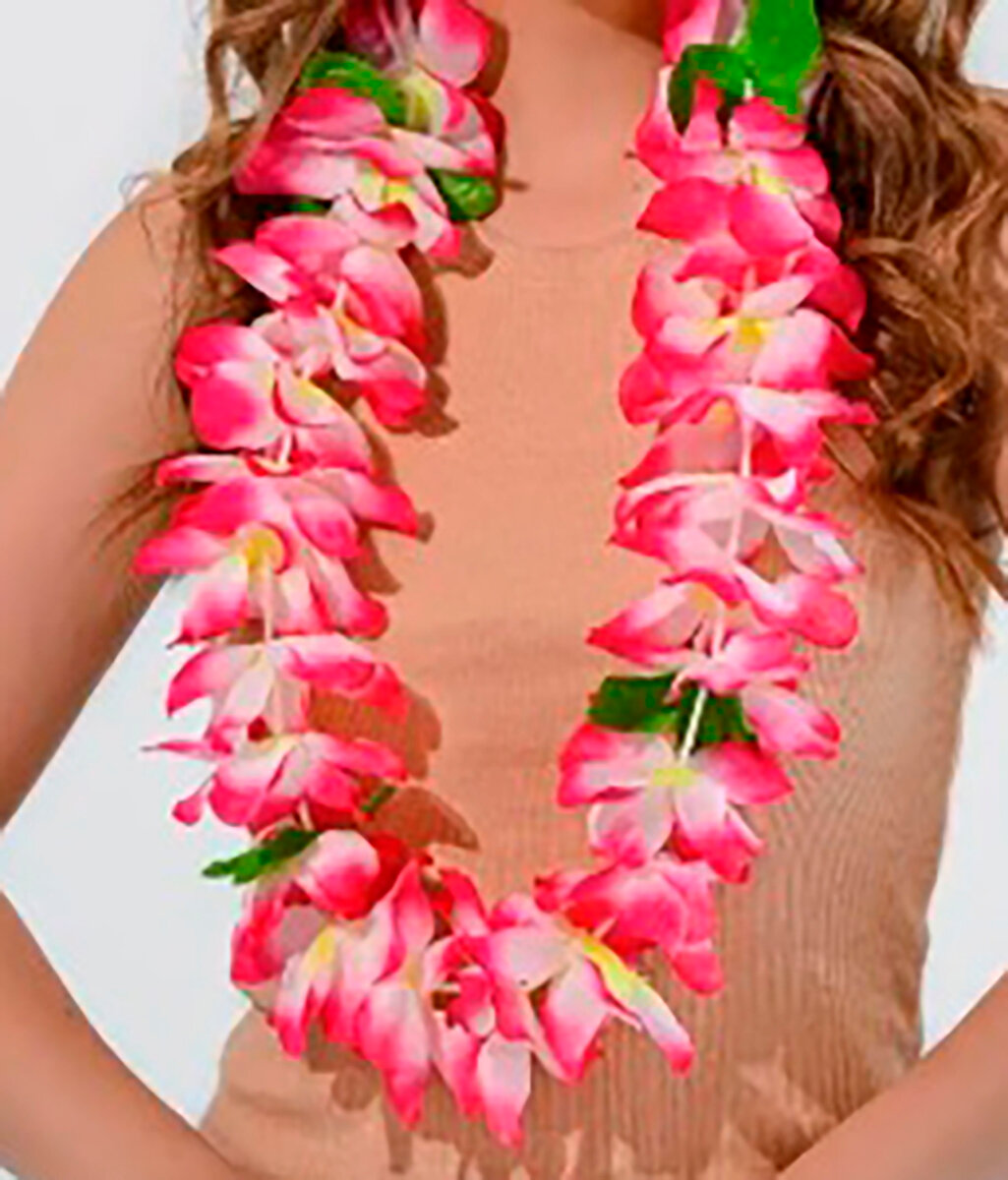 Карнавальный набор " Гавайская вечеринка" розовая, юбка, леи