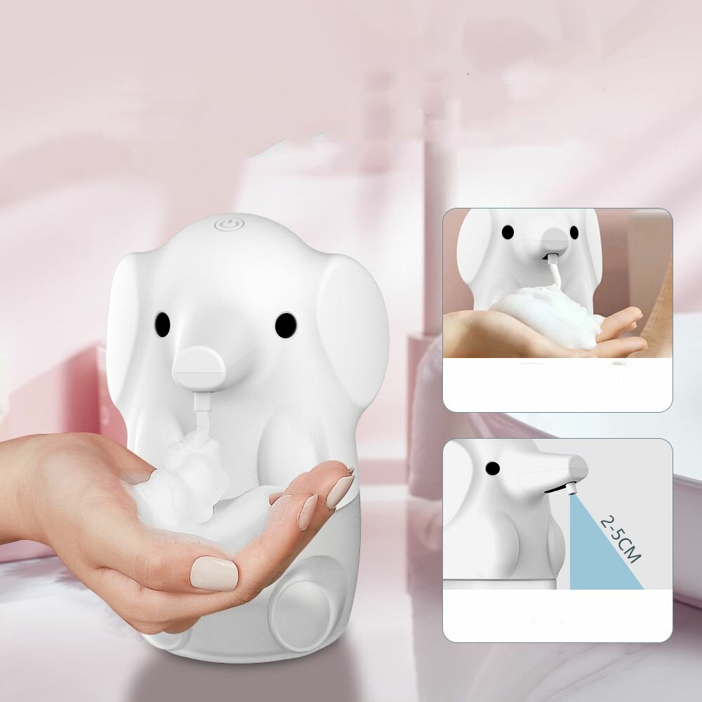 Детский сенсорный диспенсер для мыла, USB-зарядка, белый, 250 мл, 1 шт.