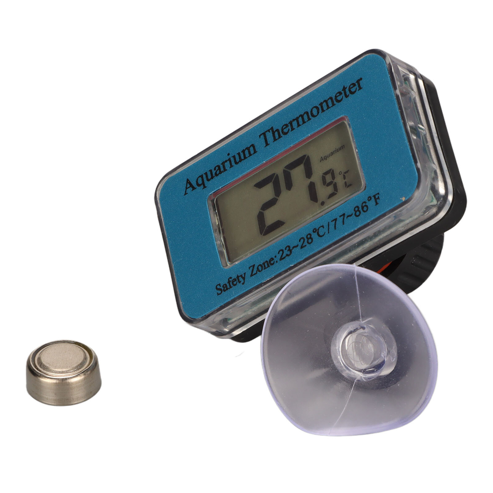 Водонепроницаемый аквариумный термометр с большим ЖК-дисплеем, беспроводной, цифровой датчик температуры для аквариума с присоской.