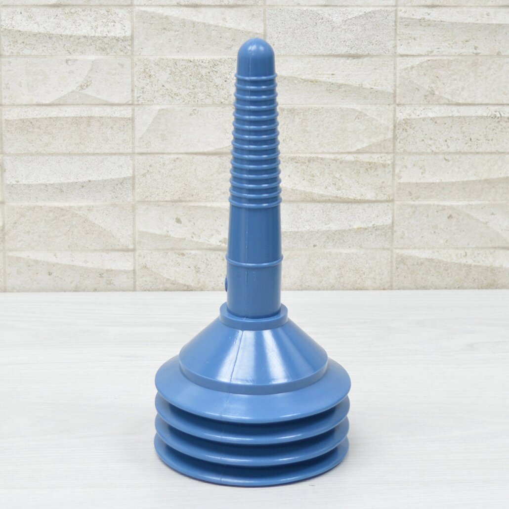 Вантуз пластиковый с ребристой ручкой, цвет в ассортименте, для прочистки труб