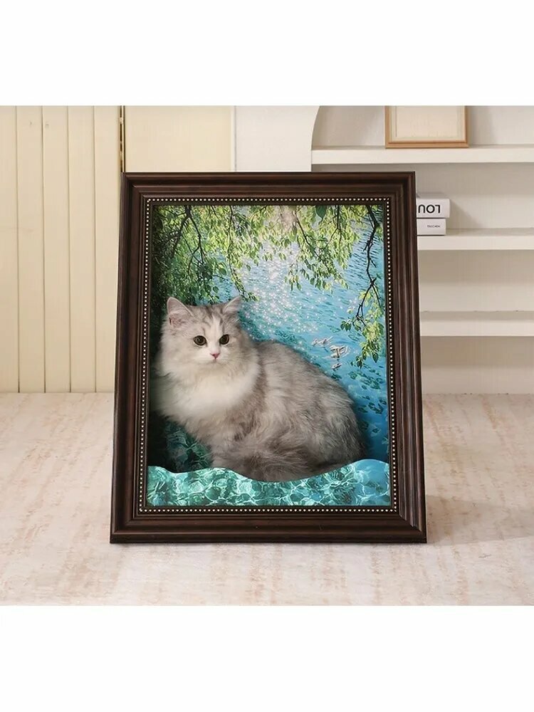 Стиль фоторамки "Мона Лиза", Доска для кошачьих котлеток, встроенный вертикальный наполнитель для кошачьих туалетов, износостойкий и не содержащий перхоти