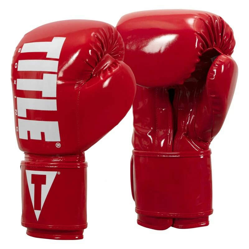 Перчатки боксерские TITLE Boxing Inferno Intensity Elastic Training Boxing Gloves, 14 унций, красные