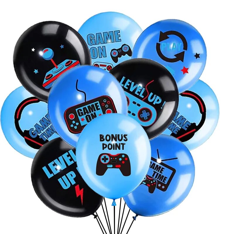Игровые шары Gooparty 10 шт, черные и белые