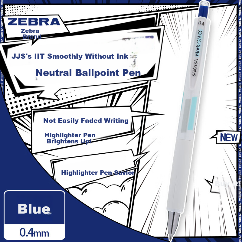 ZEBRA DelGuard Mechanical Pencil 0.4mm Bullet Tip Push Button Signature Pen for Students Exam Office Simple Low Center of Gravity Design JJSZ111 Blue Single Pack