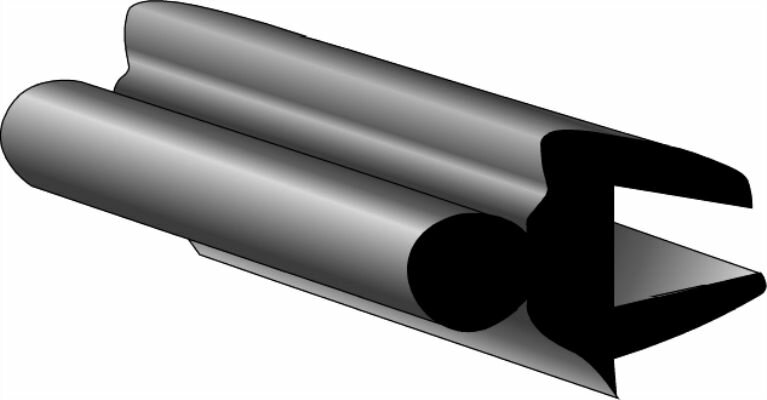Уплотнитель кромки лобового стекла/молдинг для автомобиля "Универсальный" У1, 3 метра