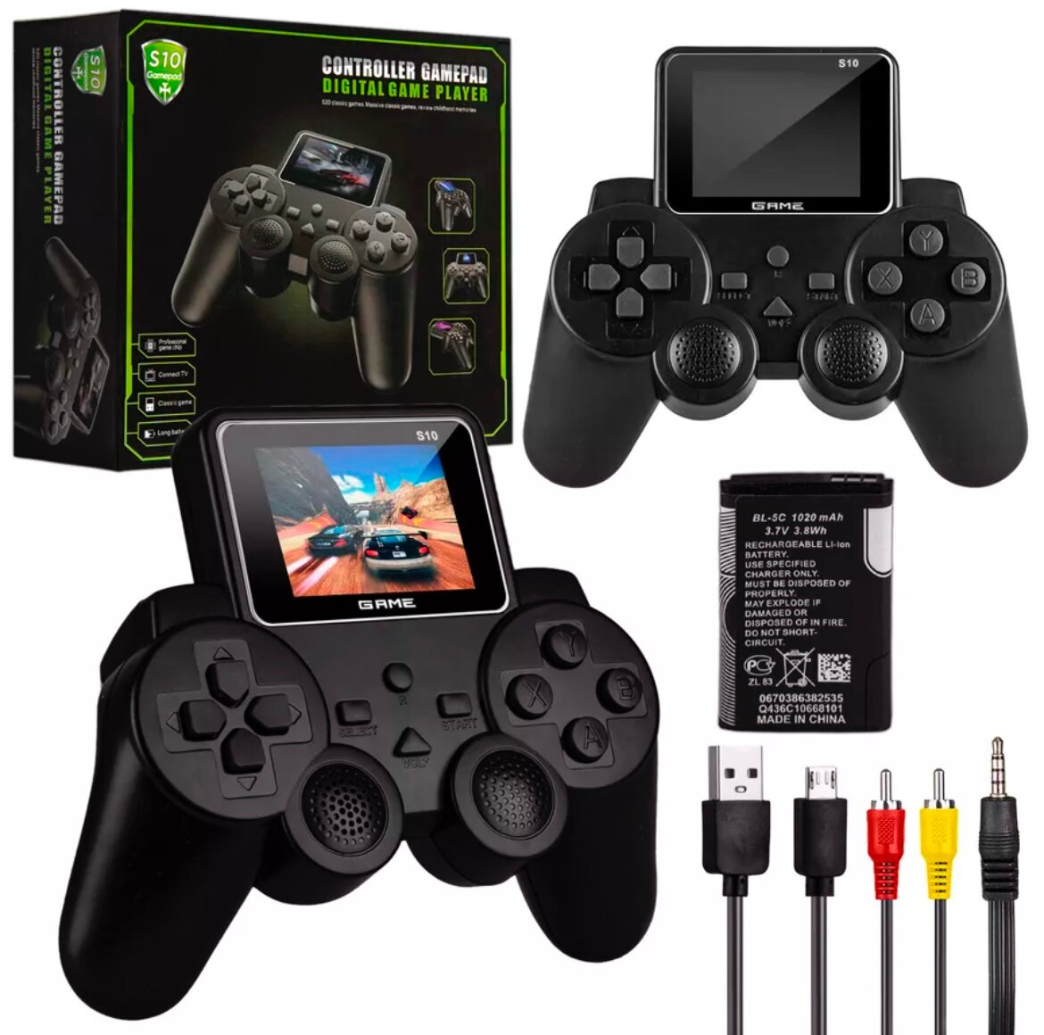 Игровая консоль Game Stick, встроенный геймпад, 20000 игр, HDMI, 64ГБ