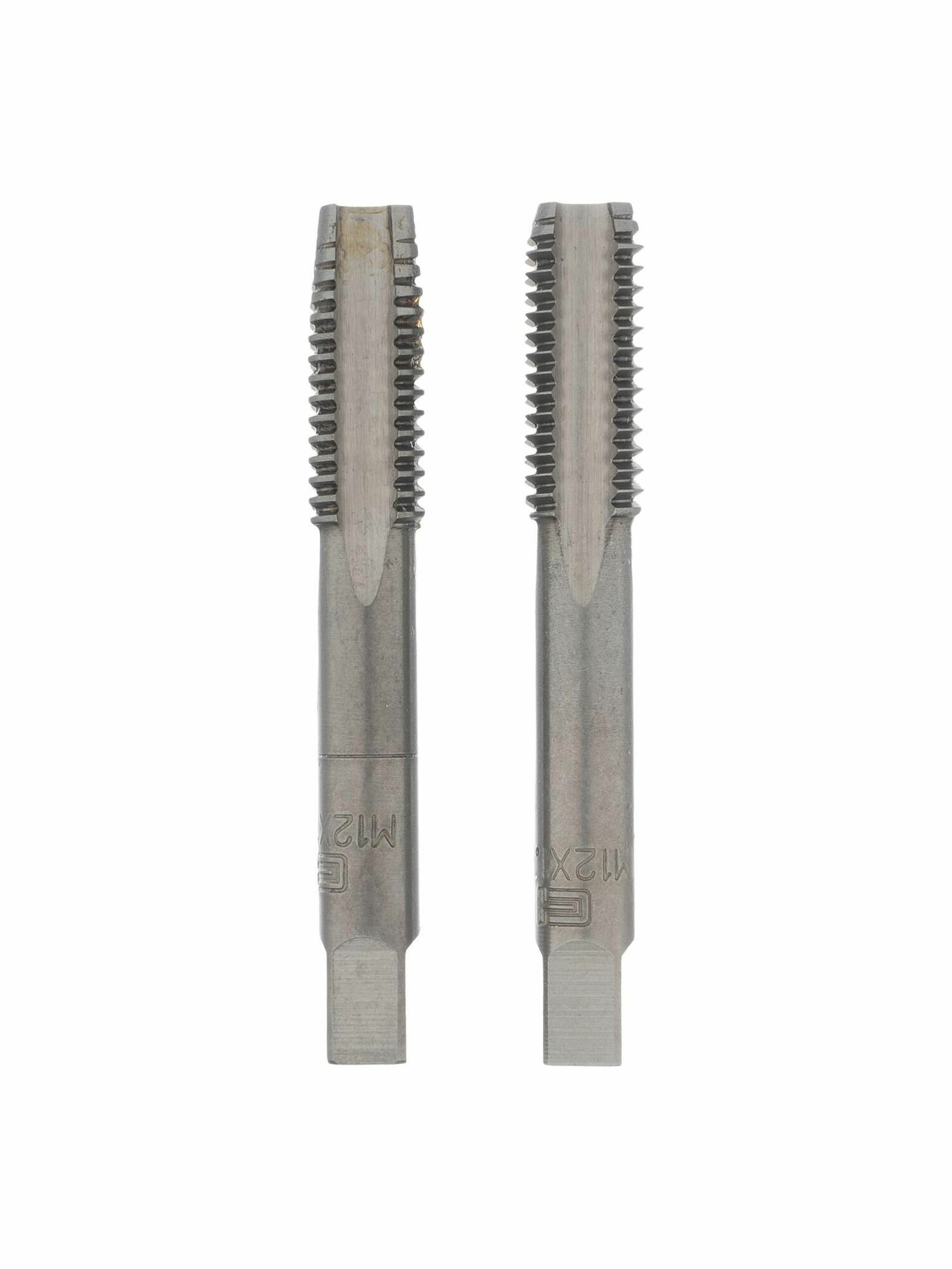 Метчик ручной М12 х 1.75 мм, комплект из 2 шт Сибртех