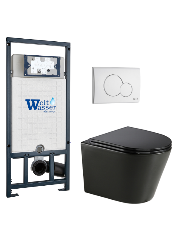 WeltWasser Комплект MARBERG 507 + SALZBACH 043 GL-BL + MAR 507 RD GL-WT WeltWasser