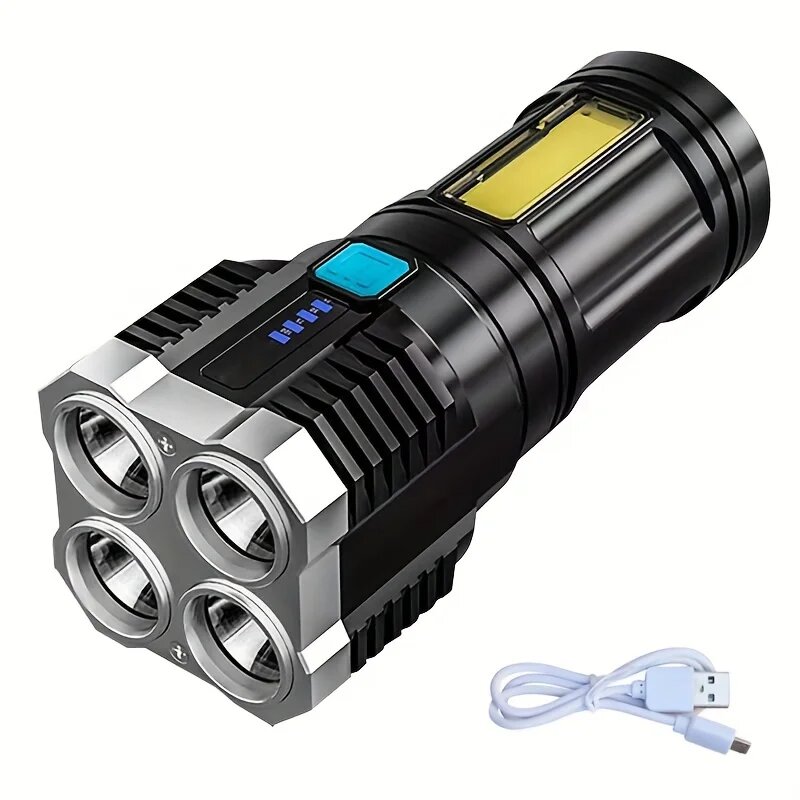 Светодиодный фонарик с боковым освещением 4 шт No USB Charger