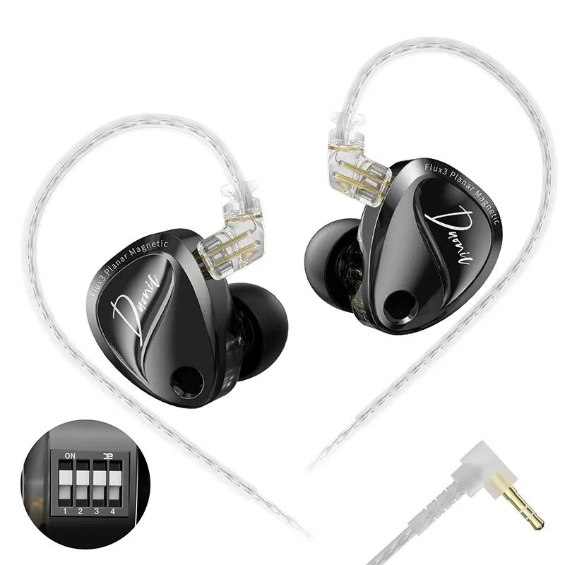 Angelears KZ Duonic черные наушники ImprovedBass3.5NoMIC