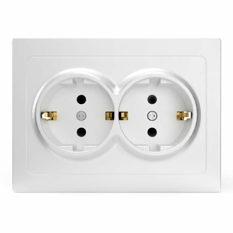 Розетка 2-м СП Pixel 16А IP20 с заземл. защ. шторки в сборе бел. TOKOV ELECTRIC TKE-PX-R2FZSF-C01