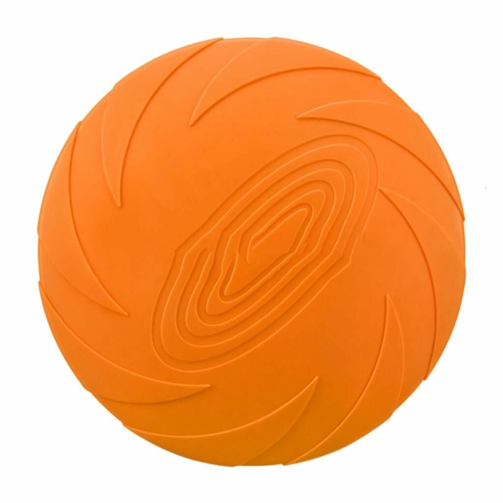 Игрушка для животных, Фрисби Для Домашних животных, Устойчивая К Укусам Собачья Фрисби-Оранжевый-Большой