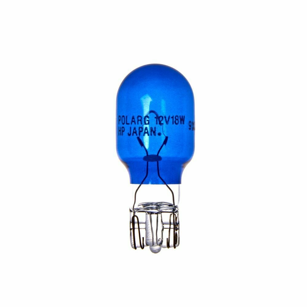 Автолампа 12V 5W T10 W5W голубая, 2 шт