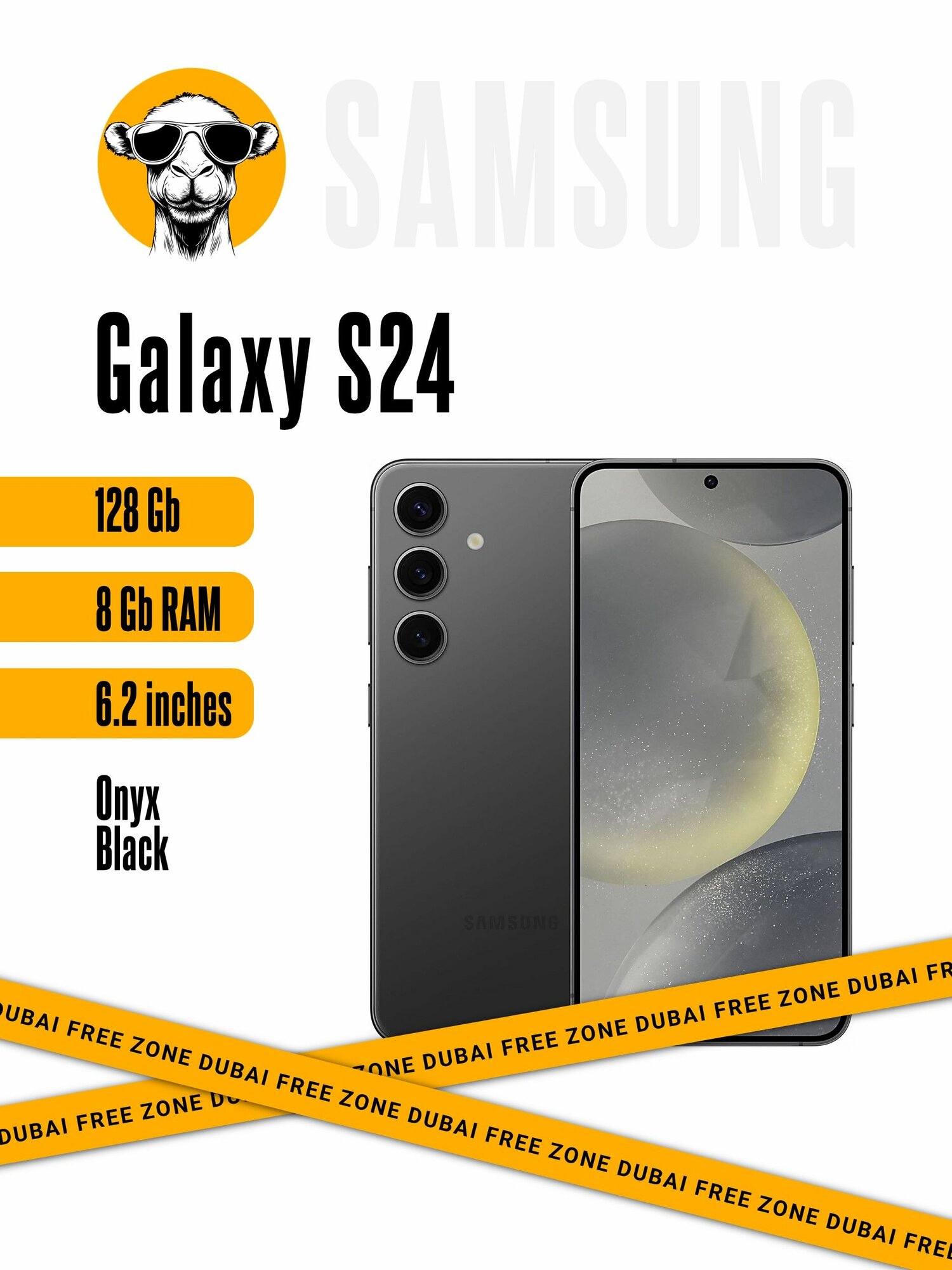 Смартфон Samsung Galaxy S24 8/128Gb Onyx Black/Черный