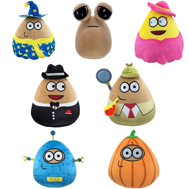 Набор из 1/4 плюшевых игрушек My Pet Alien Pou, милая кукла-питомец-инопланетянин, очаровательная плюшевая игрушка Pou, мягкая подушка, подарочная плюшевая игрушка-зверёк для детей и девочек