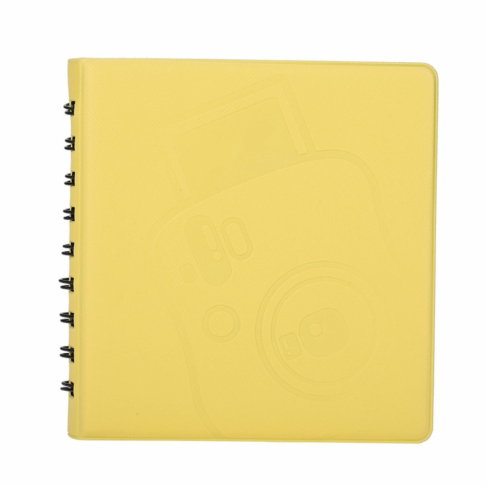 Карманный фотоальбом для моментальных снимков на 68 страниц для Fujifilm Instax Mini Film 7s 8, прочный чехол для хранения фотографий, желтый, с защитными чехлами