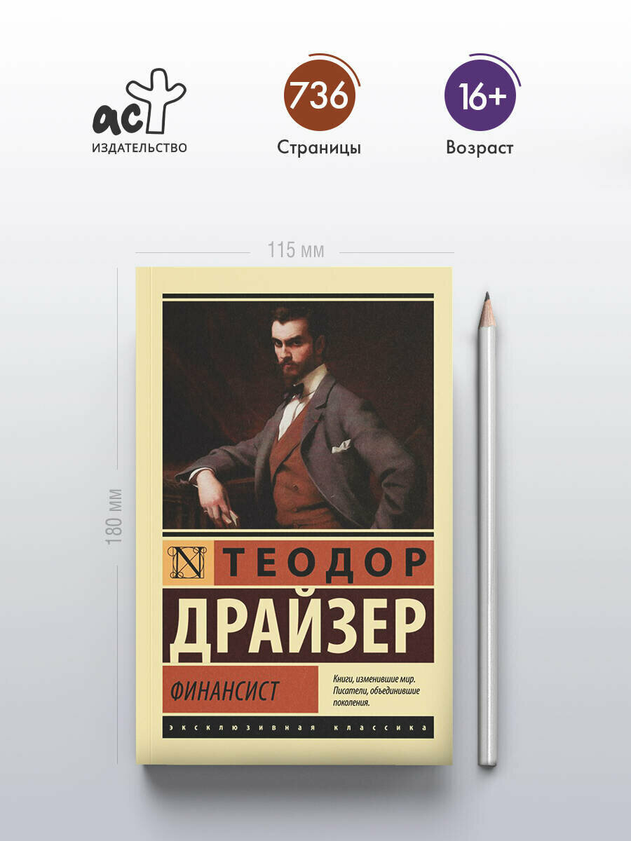 "Финансист", Теодор Драйзер, серия "Эксклюзивная классика", издательство АСТ — фото 1