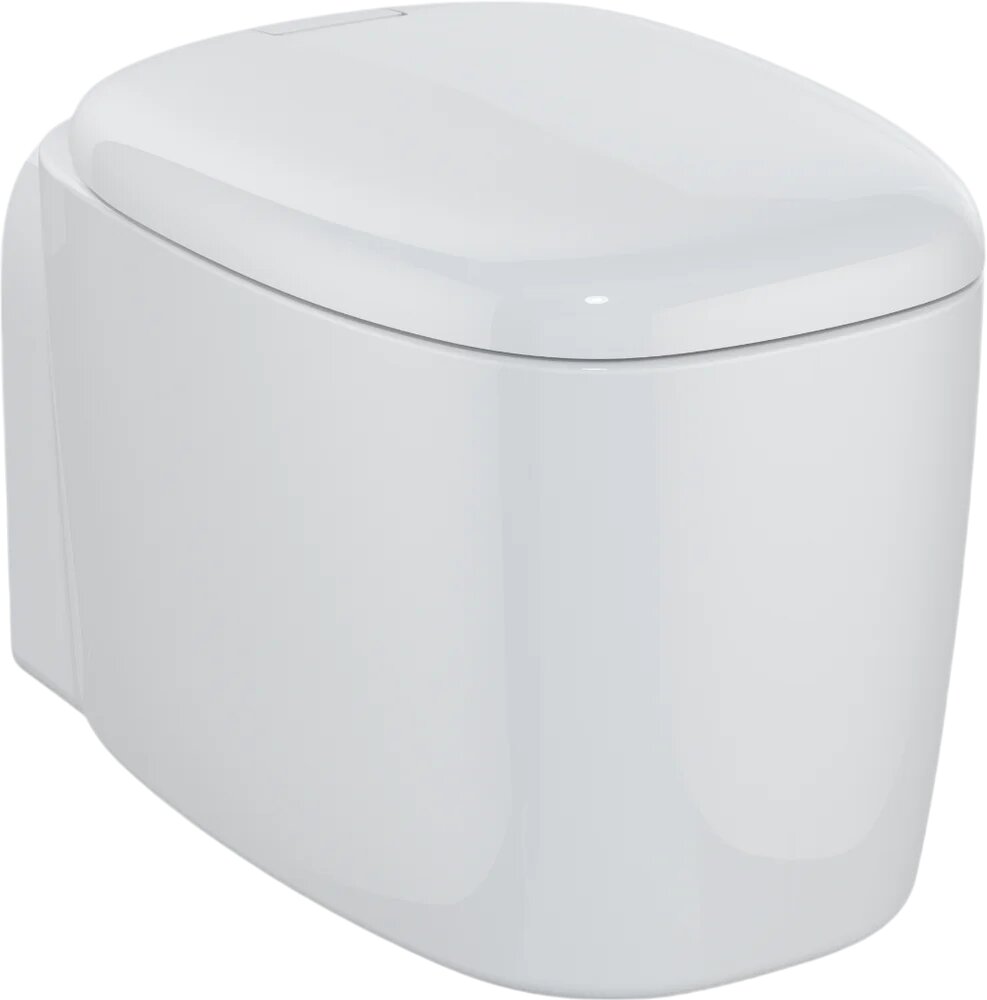 Унитаз подвесной VitrA Plural 7830B403-0075 с микролифтом, безободковый, без бачка, фарфоровый, антивсплеск, белый овальный